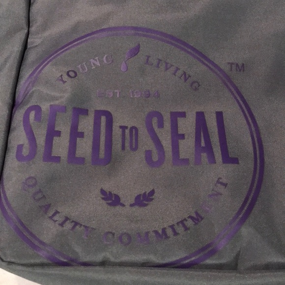 Young Living | Bags | Young Living Grey Nylon Tote Crossbody Bag | Poshmark